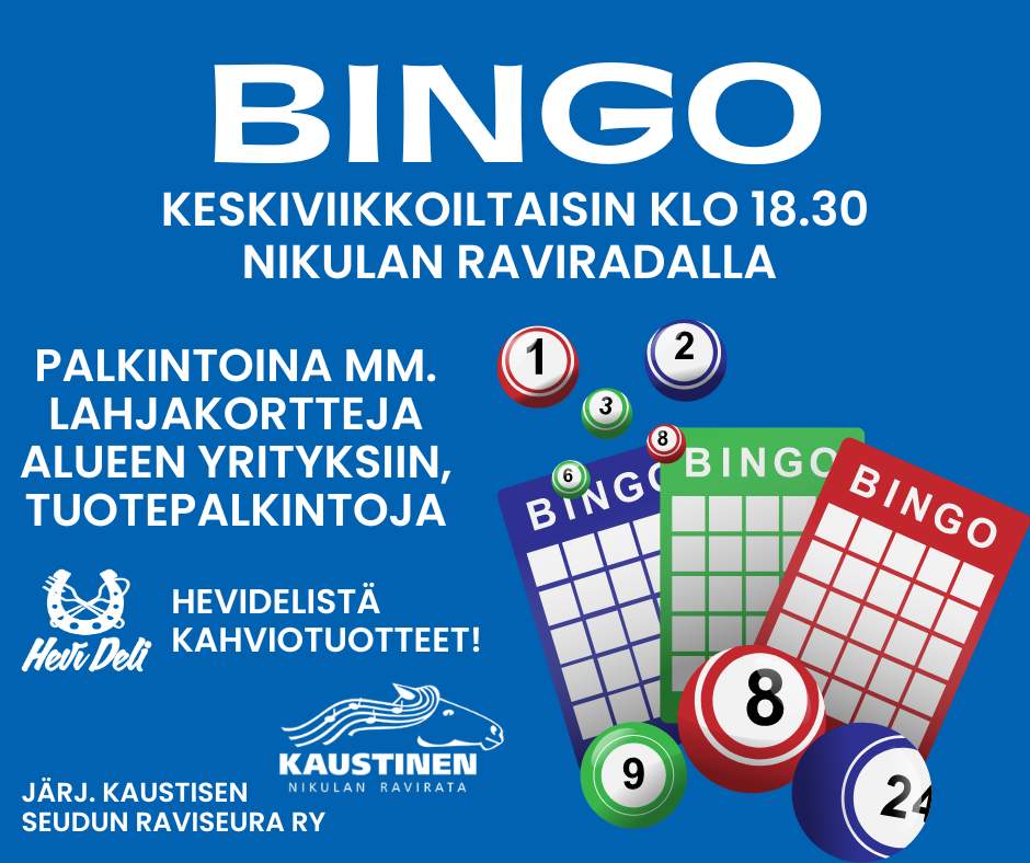 Bingo starttaa ke 10.4. - Kaustisen ravit